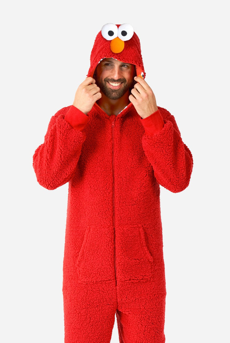 Elmo Onesie Sesame Street Adult Onesie Opposuits