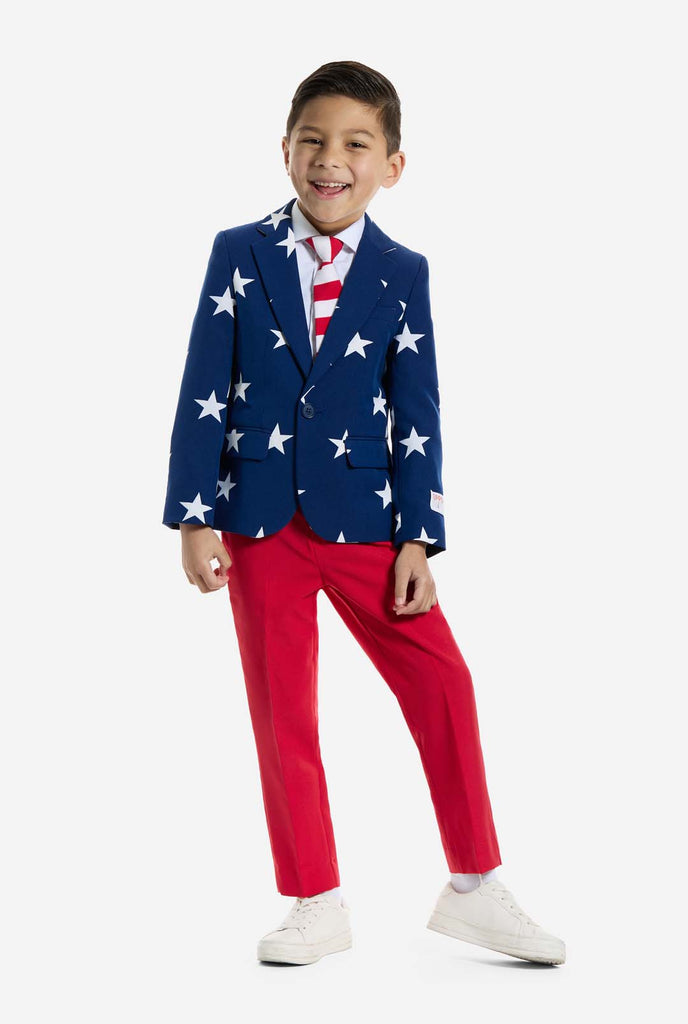 Stars & Stripes Suit | Americana Boys Suit | OppoSuits