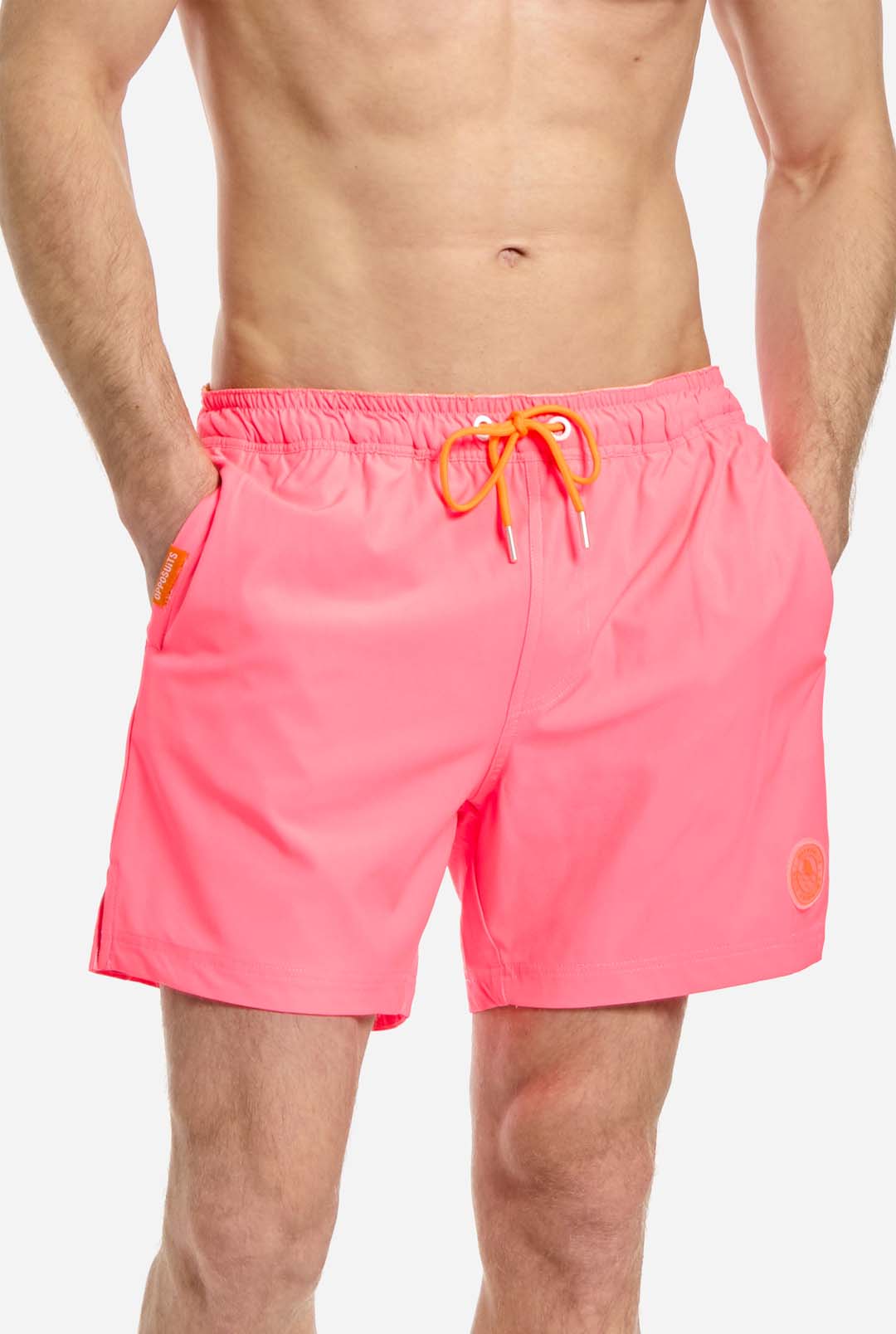 Neon Pink Power Swim Shorts | Swim Trunks | OppoSuits