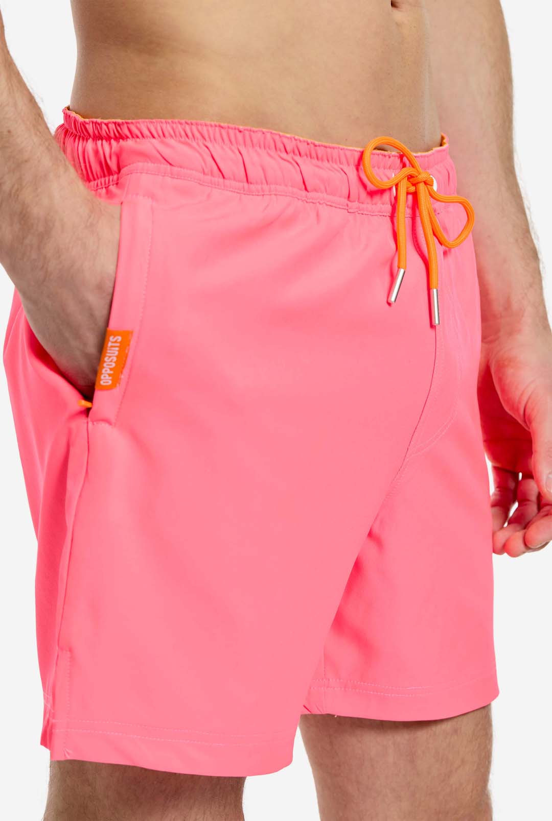 Neon Pink Power Swim Shorts | Swim Trunks | OppoSuits