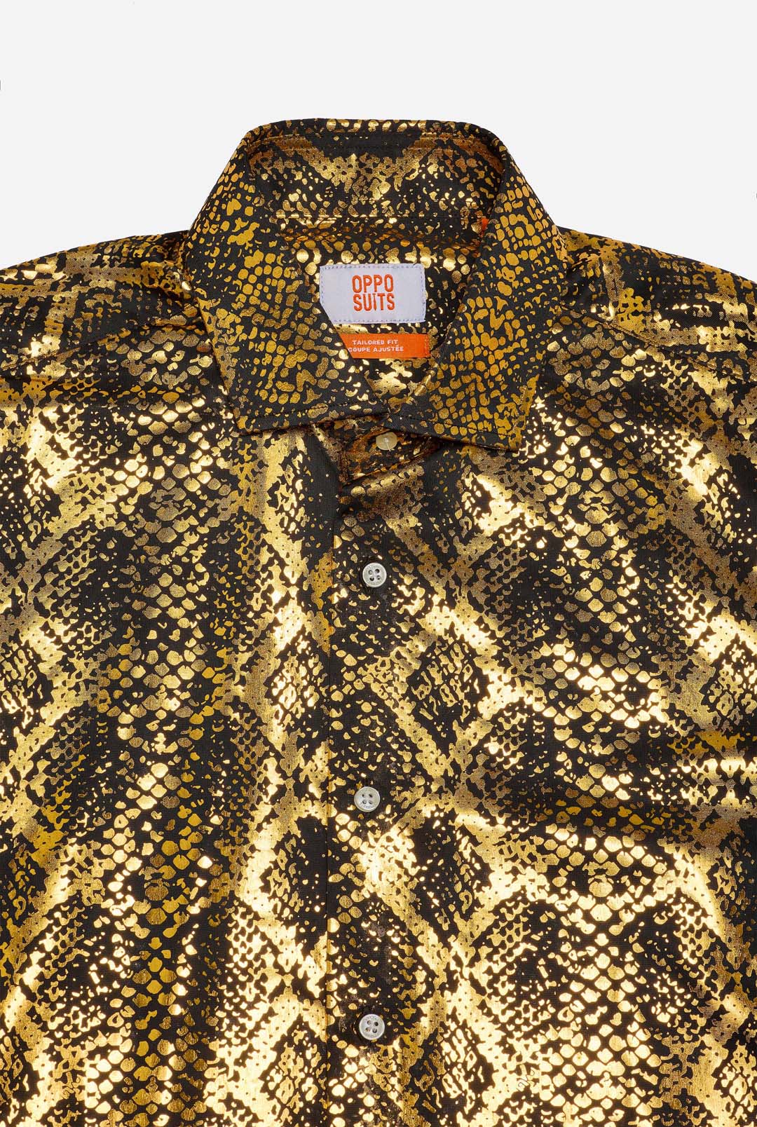 Shiny Snake | Snake Skin print Men's Shirt | OppoSuits