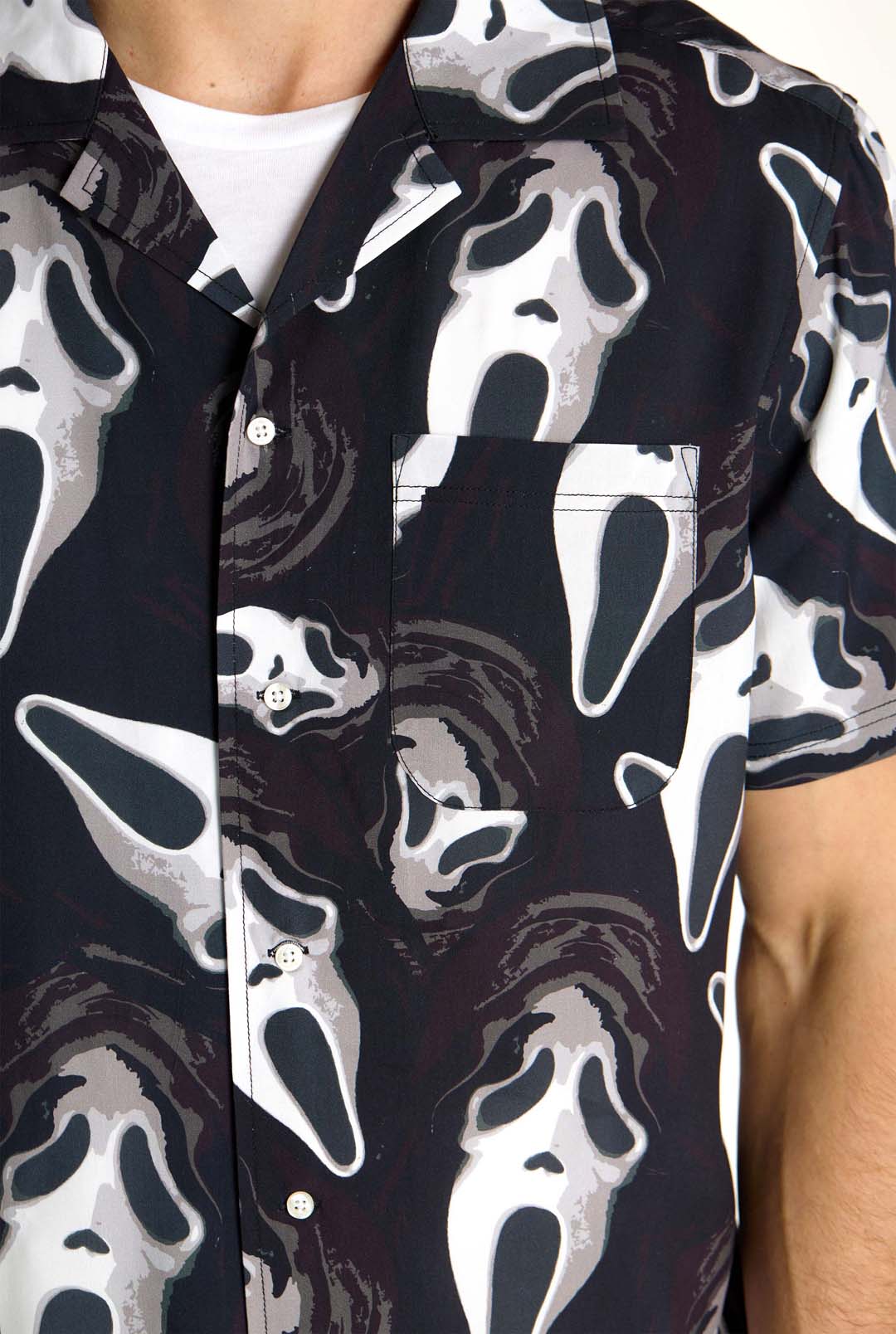 Ghostface | Ghostface print Hawaiian shirt | OppoSuits