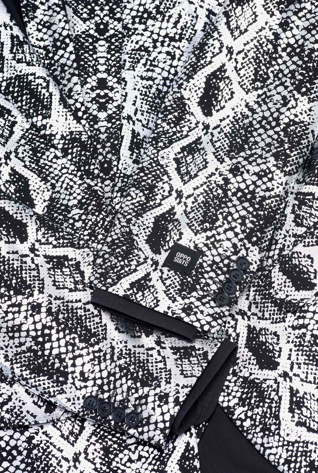 Silver Snake | Silver Snakeskin Men's Suit | OppoSuits