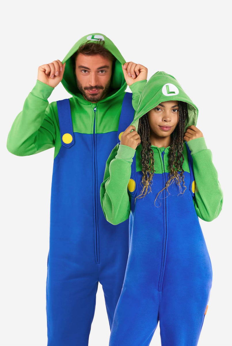 Luigi Onesie | Super Mario Adult Onesie | OppoSuits