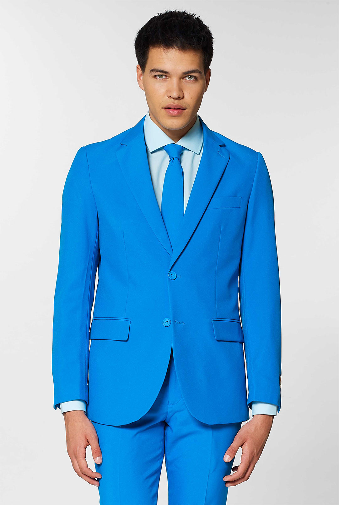 Bright Blue Suits For Men Royal Blue New Peaked Lapel Best Fitted