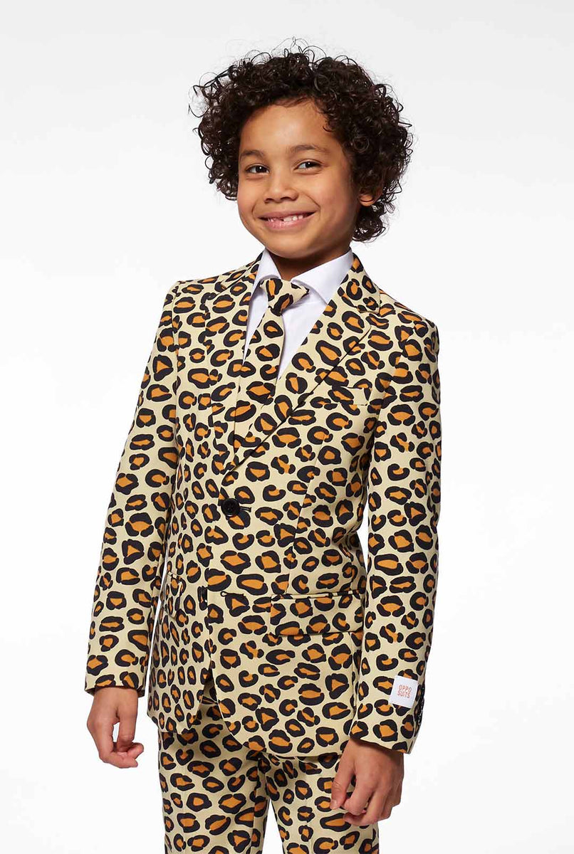 The Jag Boys Suit | Leopard Print Boys Suit | OppoSuits