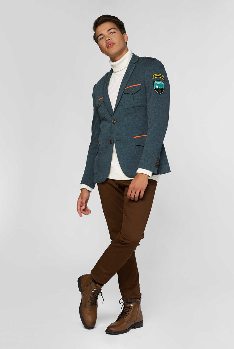 Park Ranger | Green Men's Blazer | OppoSuits Deluxe