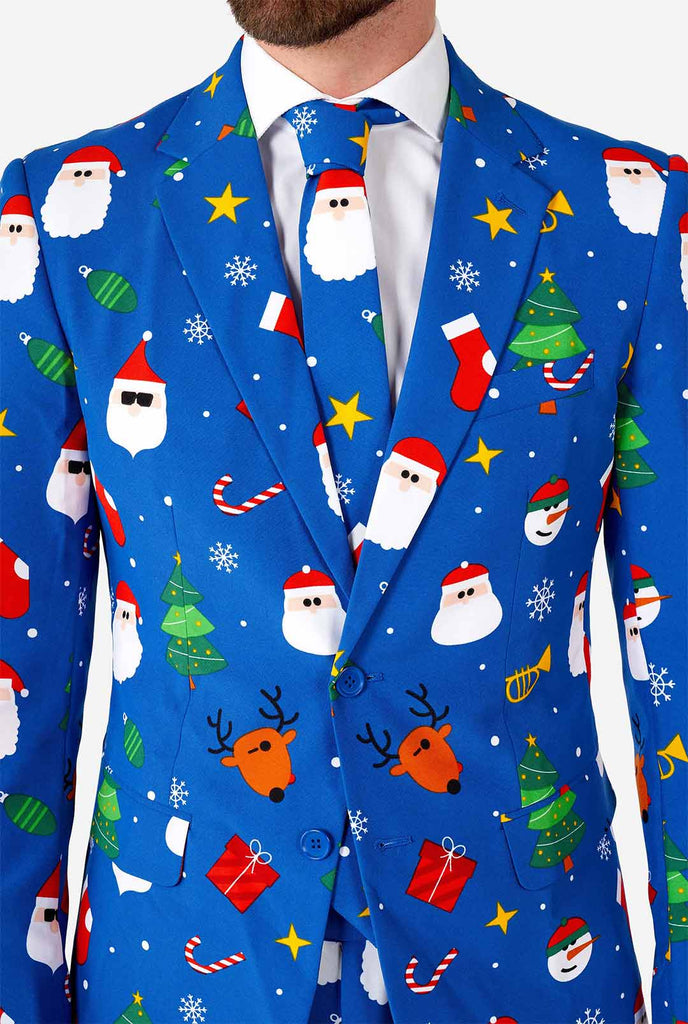 Festivity Blue Suit | Men's Christmas Suit | OppoSuits