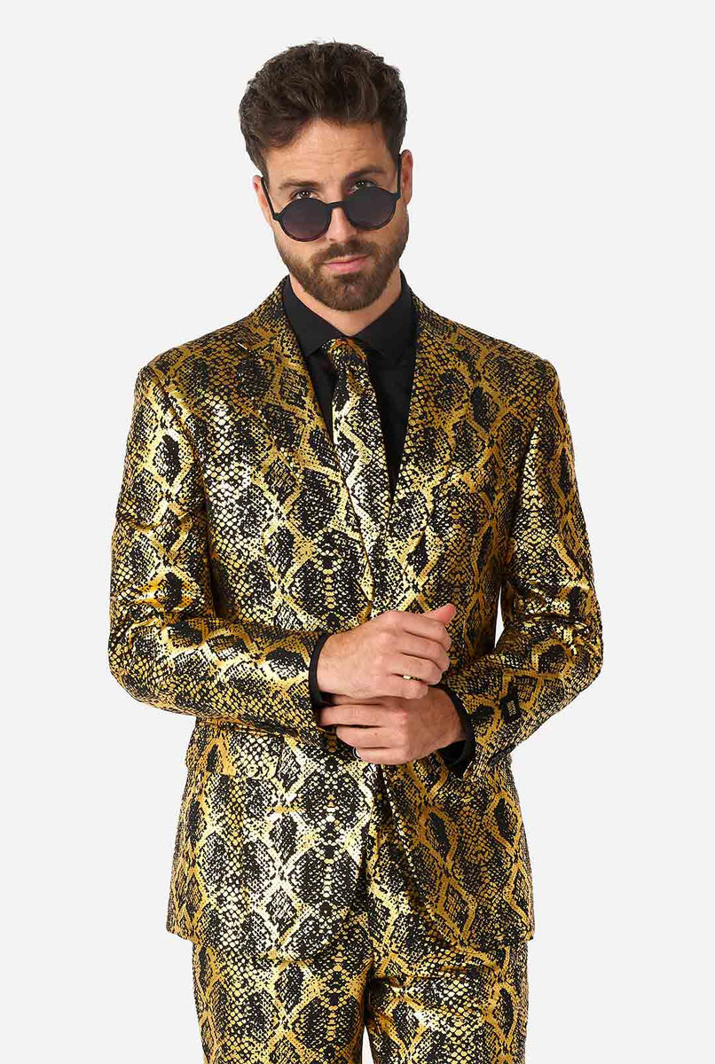 Shiny Snake | Men's suit with Snake Skin print | OppoSuits