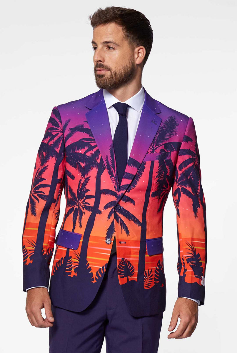 Suave Sunset | Tropical suit | Hawaiian shirt suit | OppoSuits