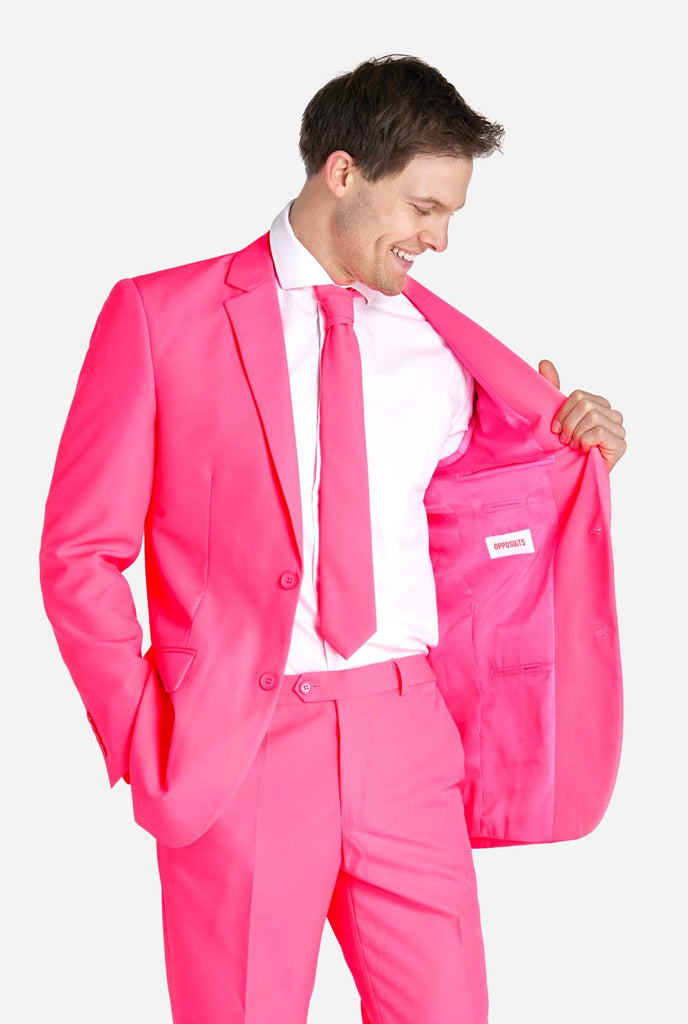 Neon Pink Power | Men's Neon Pink Suit | OppoSuits