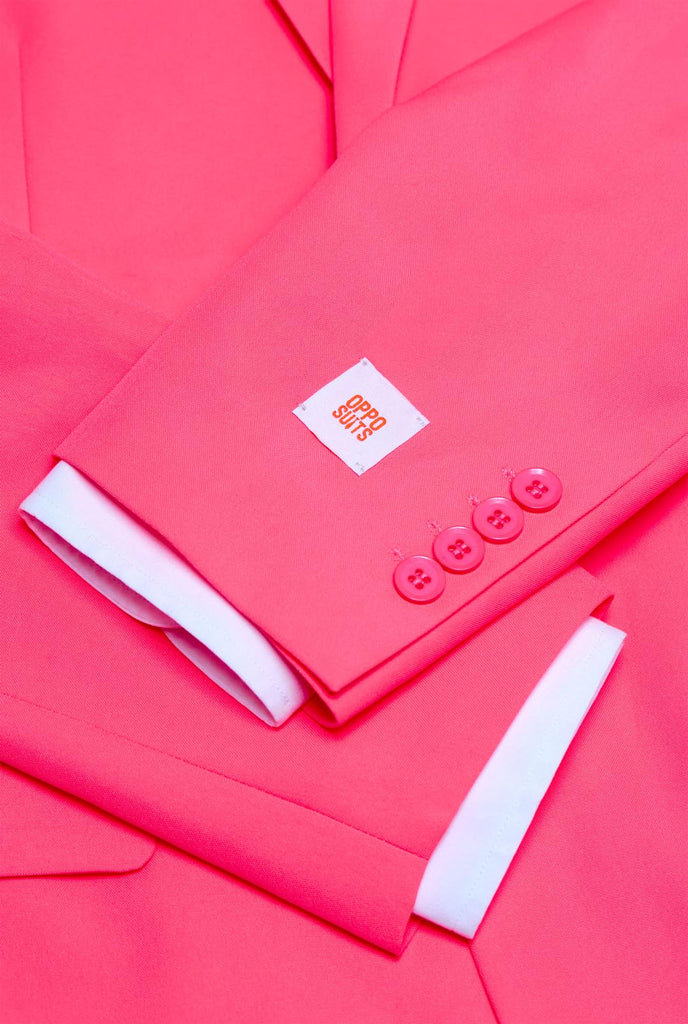 Neon Pink Power | Men's Neon Pink Suit | OppoSuits